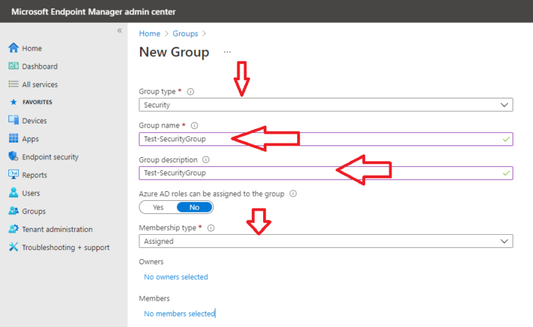 Groups Overview in Intune – endusersupports.com