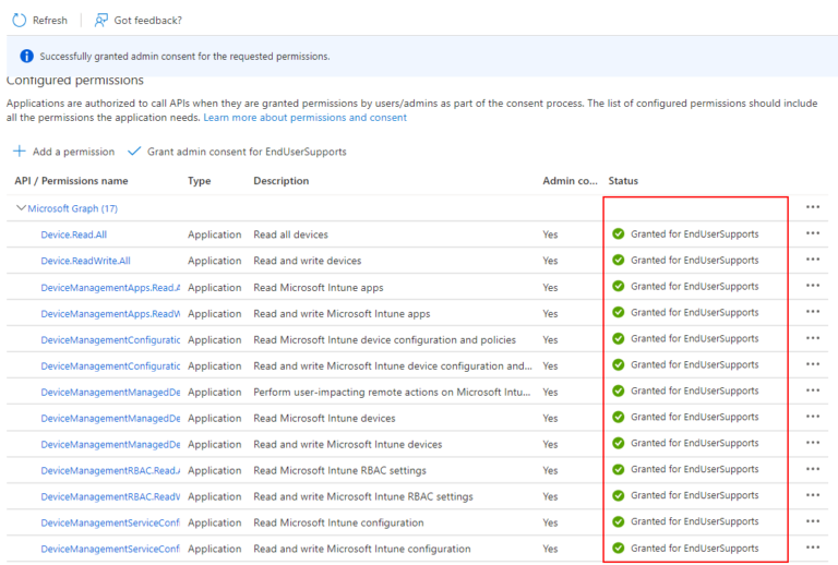 App Registration for Intune – endusersupports.com