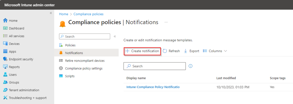 Custom Device Compliance Policy in Intune – endusersupports.com